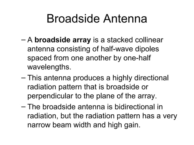 Broadside array vs end fire array | PPT