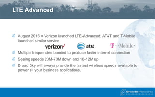 Broad Sky Networks - In-vehicle presentation w Cradlepoint | PPT