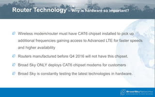 Broad Sky Networks - In-vehicle presentation w Cradlepoint | PPT