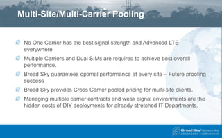 Broad Sky Networks - In-vehicle presentation w Cradlepoint | PPT