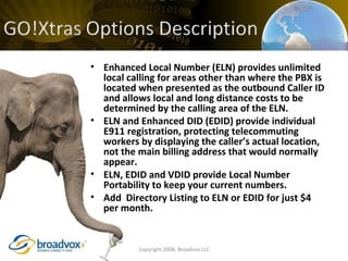 Broadvox Product Overview | PPT