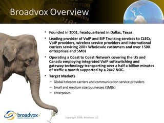 Broadvox Product Overview | PPT