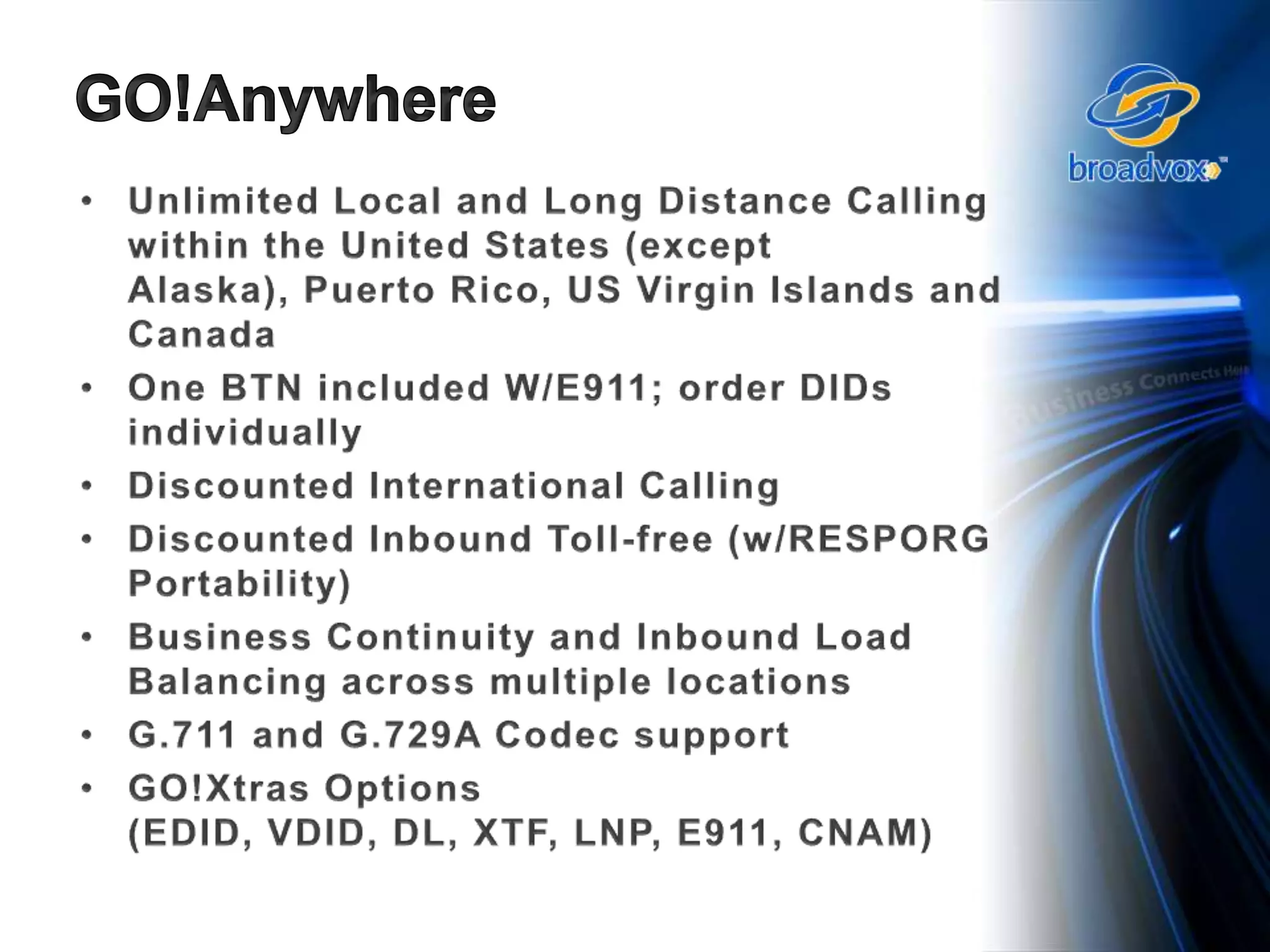 Broadvox Corporate Presentation Latest | PPTX