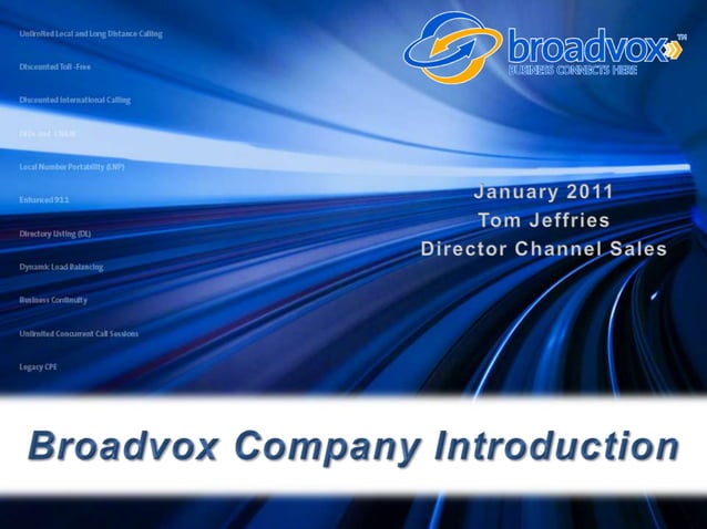 Broadvox Corporate Presentation Latest | PPTX | Computer Networking ...