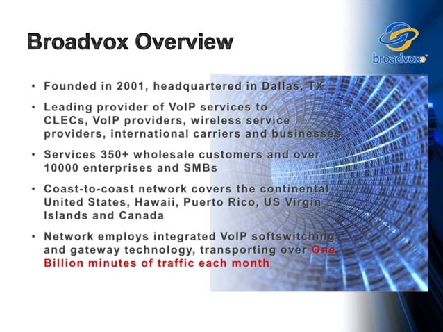 Broadvox Corporate Presentation Latest | PPT