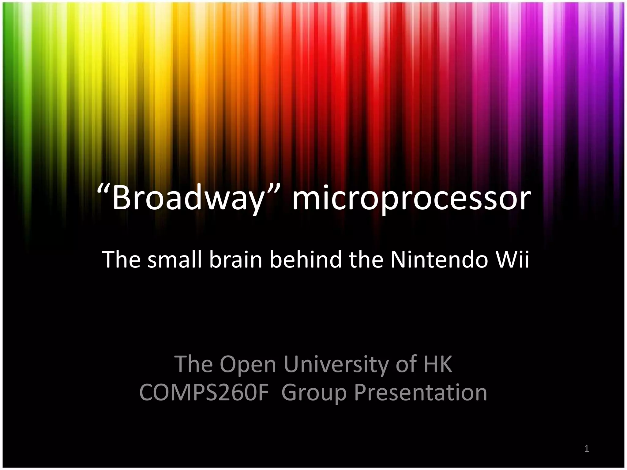 Broadway microprocessor | PPSX | Computer Peripherals | Computing