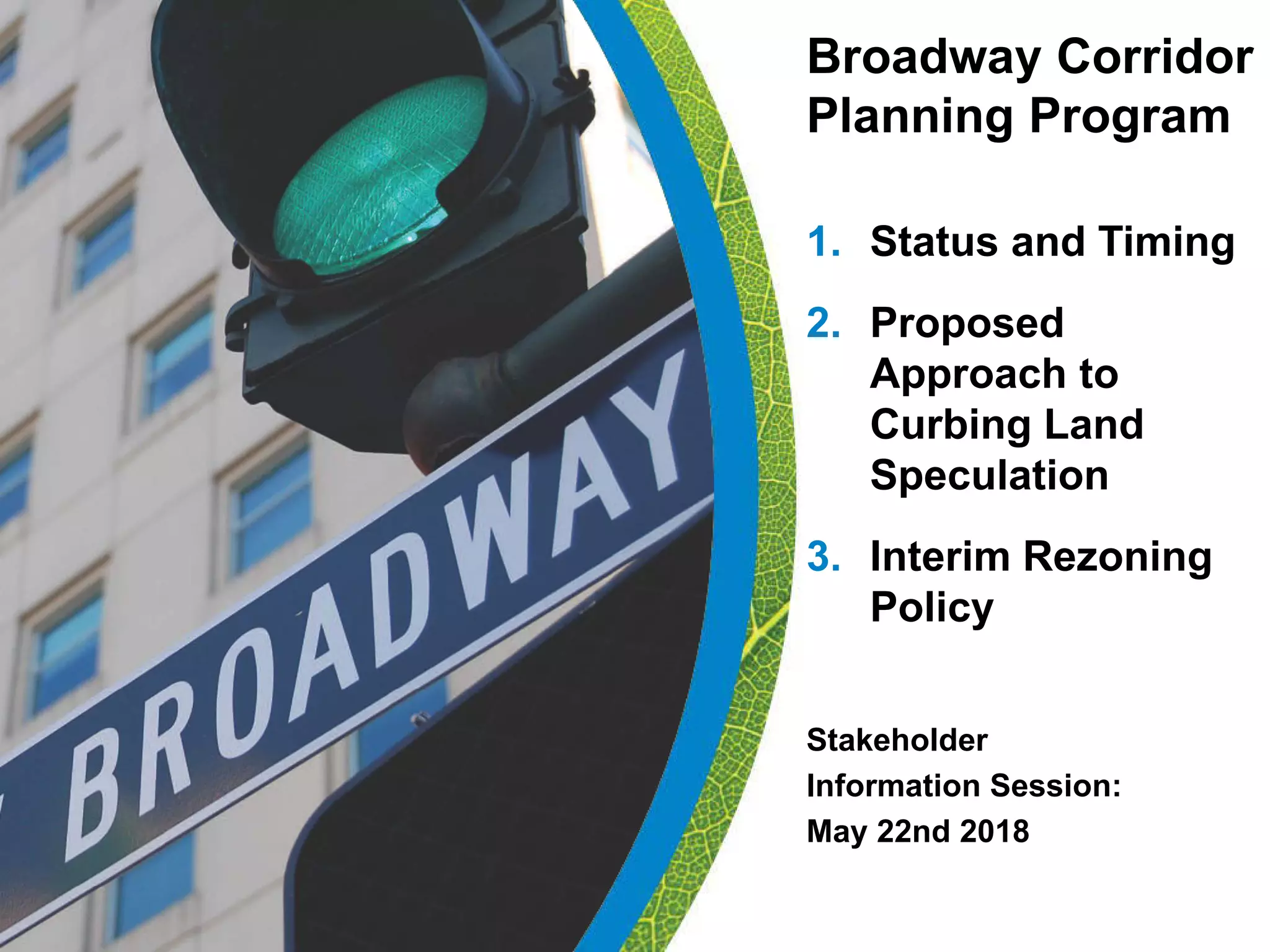 Broadway corridor-planning-program-presentation-may-2018 | PPT