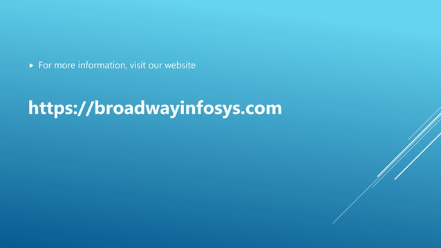 Broadway infosys nepal, #1 IT learning center | PPT