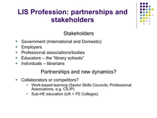 Librarianship: a profession for the future or a future profession? | PPT