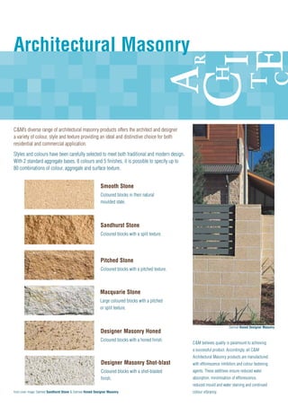 Masonry Stone Brochure | PDF