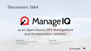 ManageIQ Overview at Management and Orchestration Developer (MODM) Meet-up | PPT