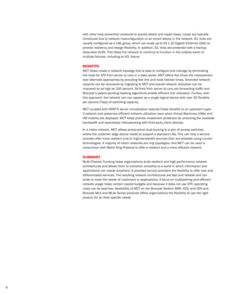 Multi-Chassis Trunking for Resilient and High-Performance Network ...