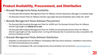 Brocade/VMware Customer Presentation | PDF