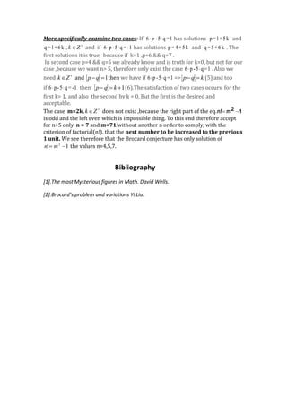 Proof of Brocard's Conjecture | PDF