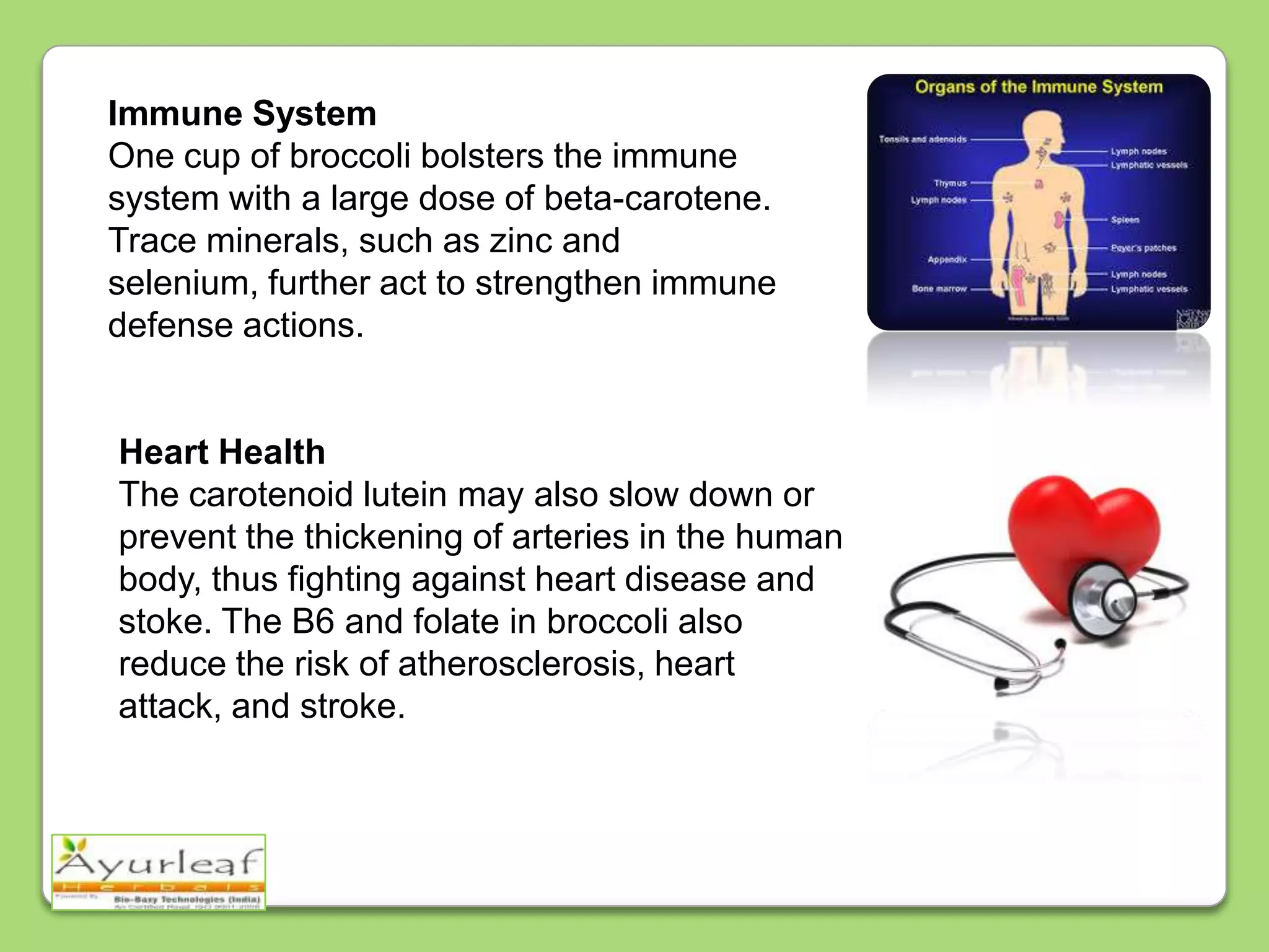 Benefits Of Broccoli | PPTX