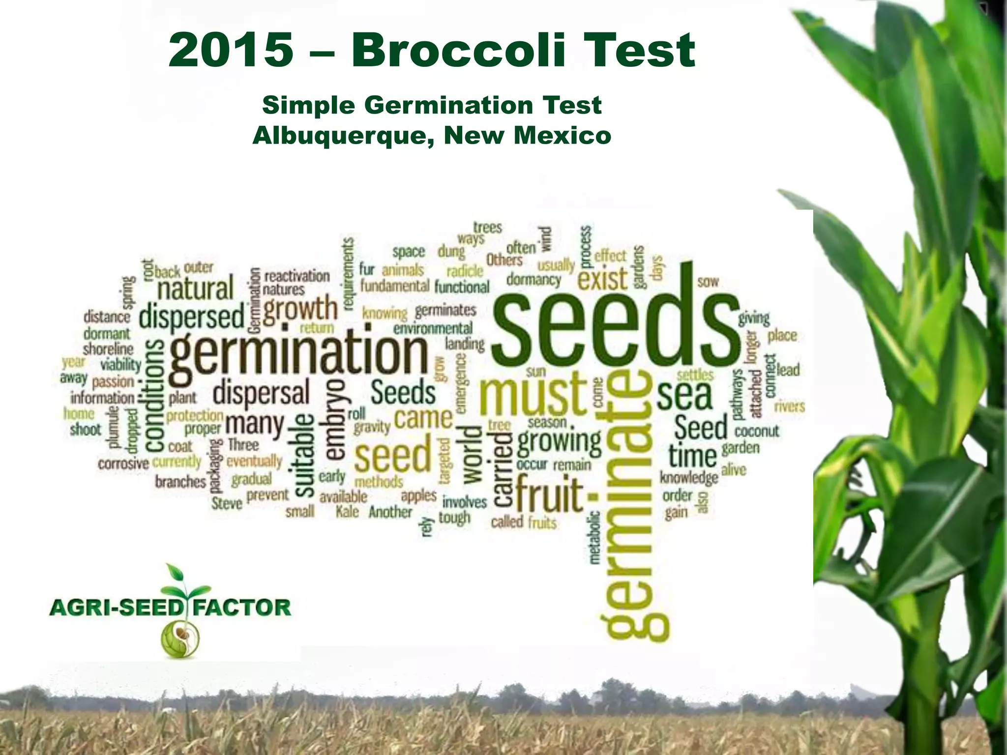 How to improve germination testing | PPSX