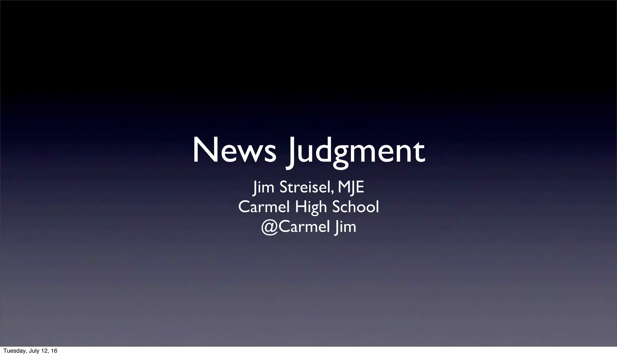 Broccoli news judgment | PPT