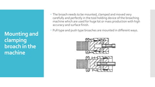 Broching machine-manufacturing process-1 | PPT