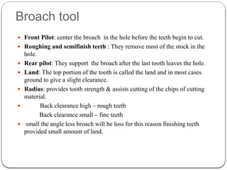 Broching tool | PPTX