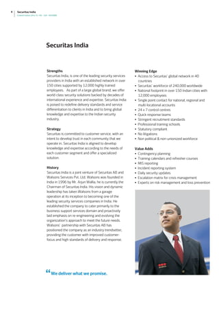 Securitas India Brochure | PDF
