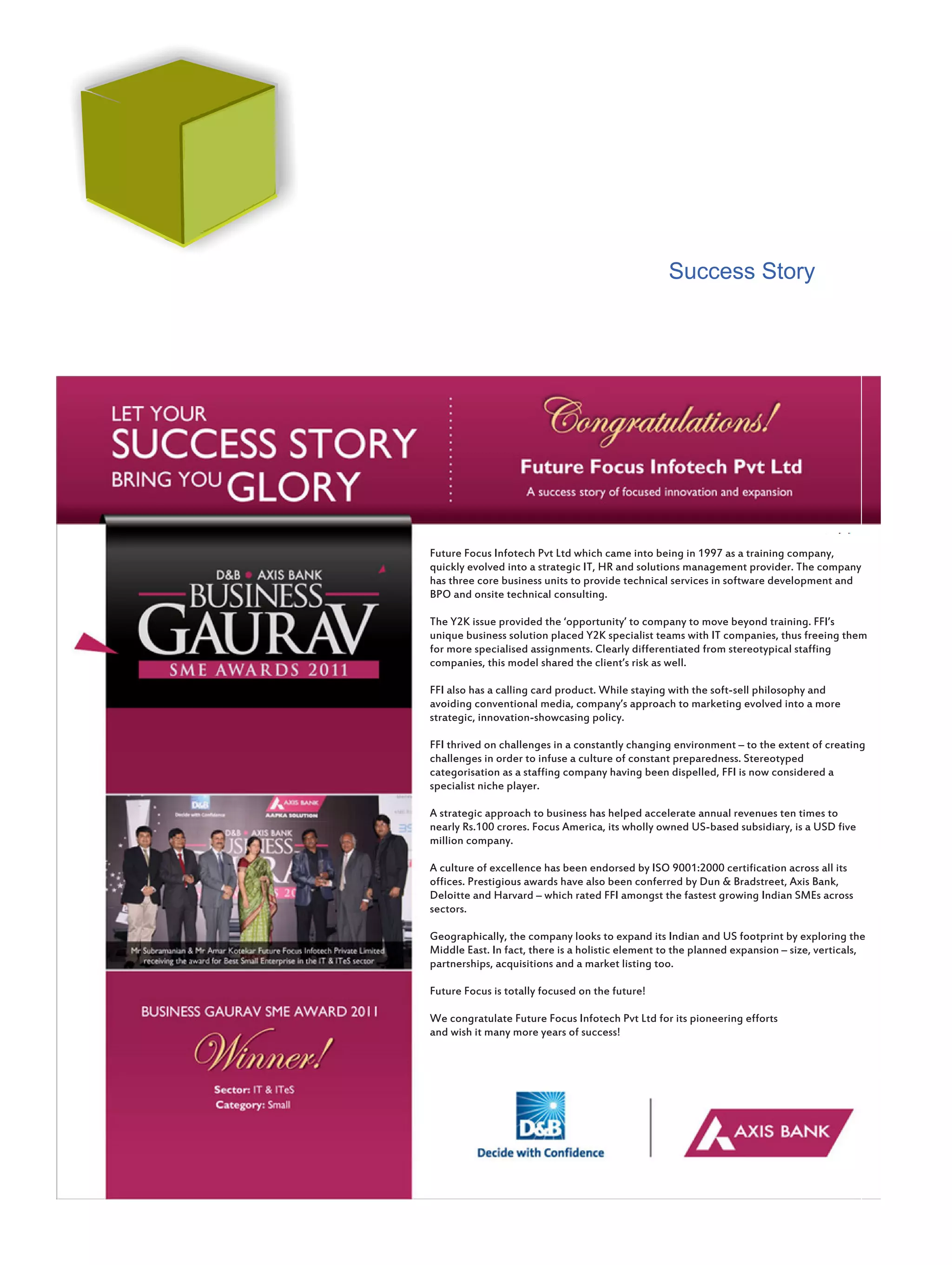 Future Focus Infotech Brochure | PDF