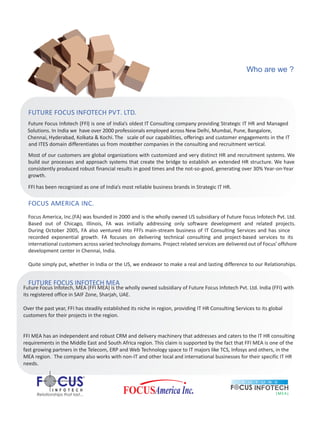Future Focus Infotech Brochure | PDF | Business | Business and Finance