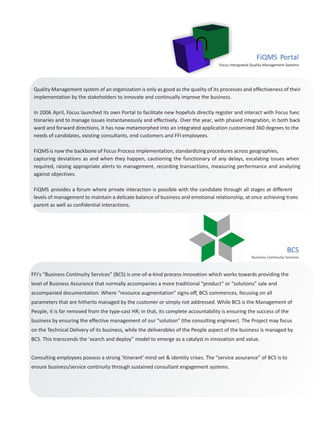 Future Focus Infotech Brochure | PDF | Business | Business and Finance