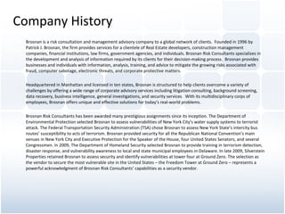 Brosnan Risk Brochure | PPT | Crime & Harmful Acts to Individuals ...