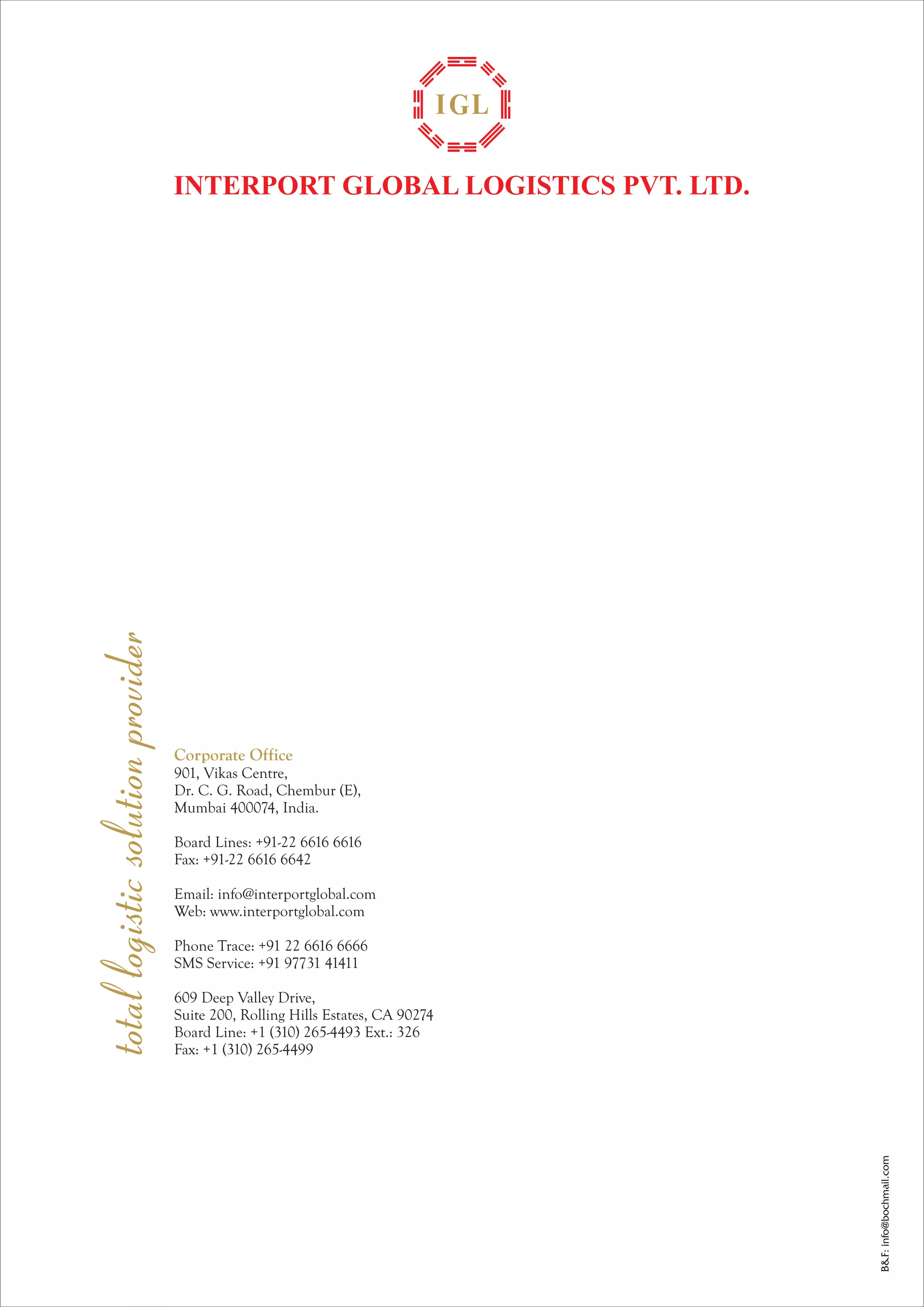 IGL Relocation - Brochure | PDF