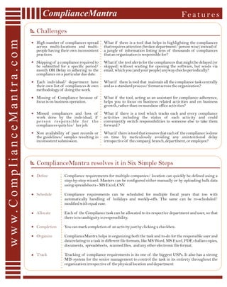 Compliance Mantra Brochure | PDF