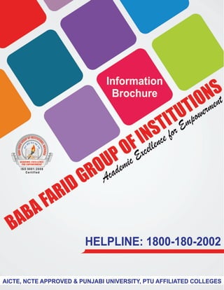 Information Brochure of Baba Farid Group Of Institutions. | PDF