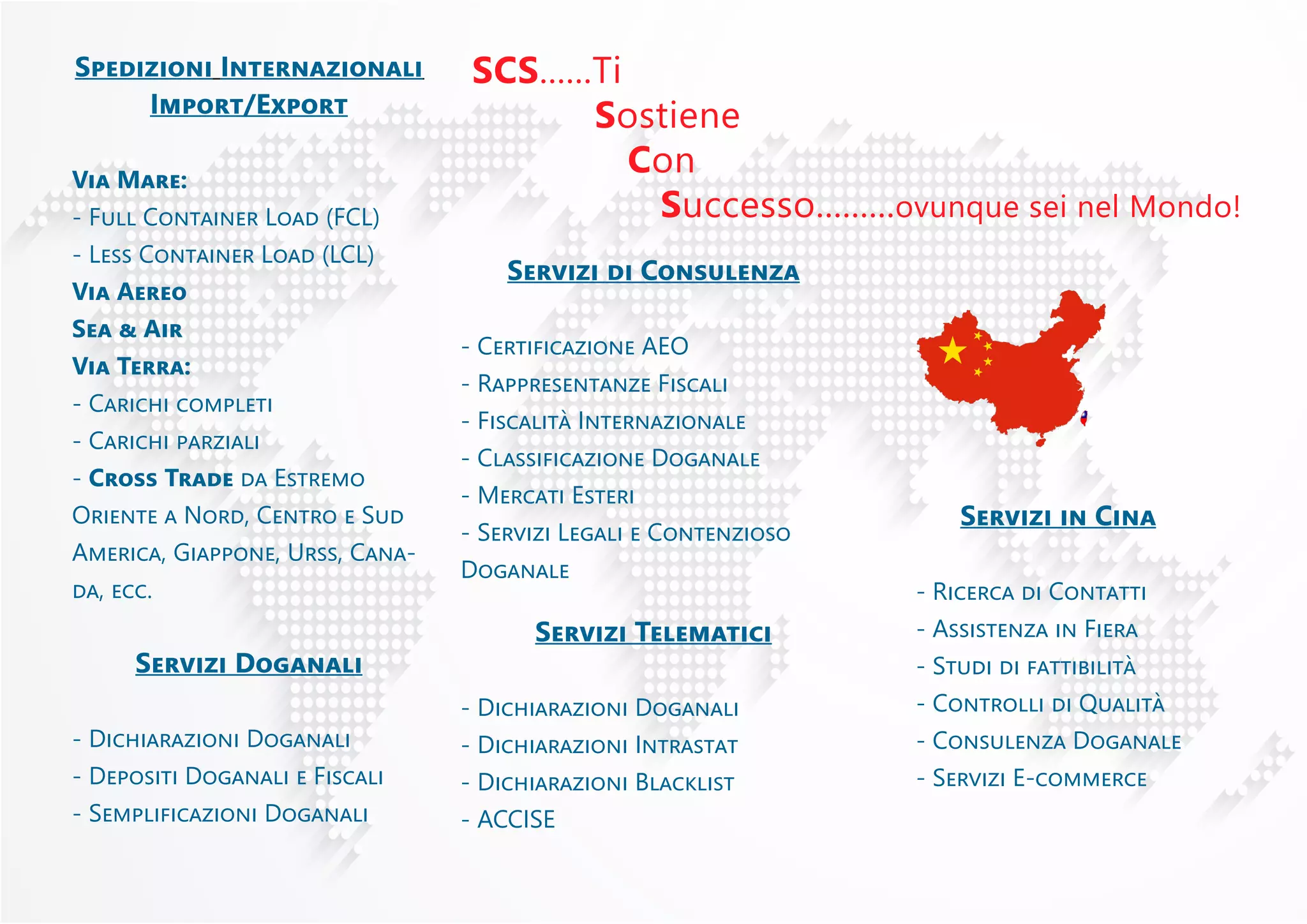 Brochure SCS - Casa di Spedizioni Internazionali | PDF