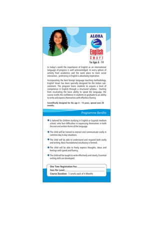 Aloha Course Brochure | PDF