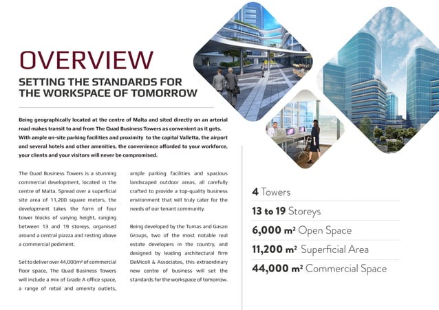 The Quad Business Towers - Brochure | PDF | Malls & Shopping Centers ...