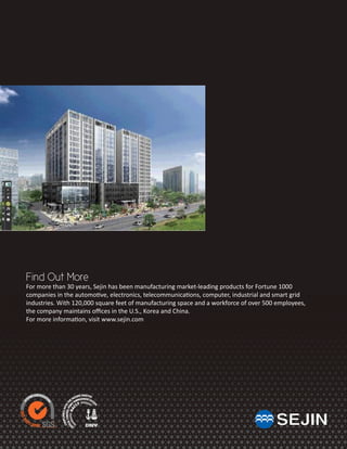 Sejin Datasheet | PDF