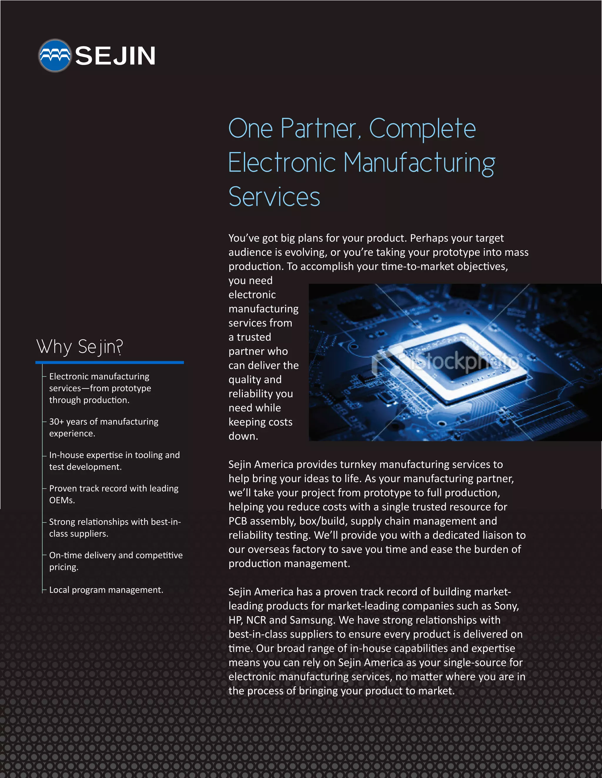 Sejin Brochure | PDF