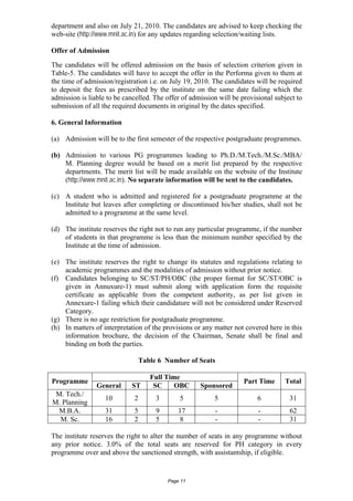 Brochure 2010-11 mnit | PDF