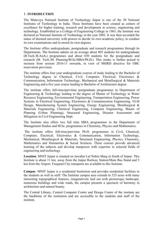 Brochure 2010-11 mnit | PDF