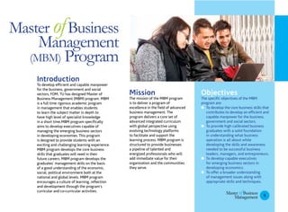 MBM Course Details | by Tribhuvan University | PDF