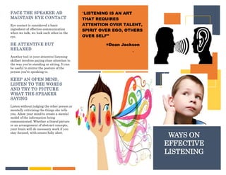 EFFECTIVE COMMUNICATION-WAYS ON EFFECTIVE LISTENING | PPT