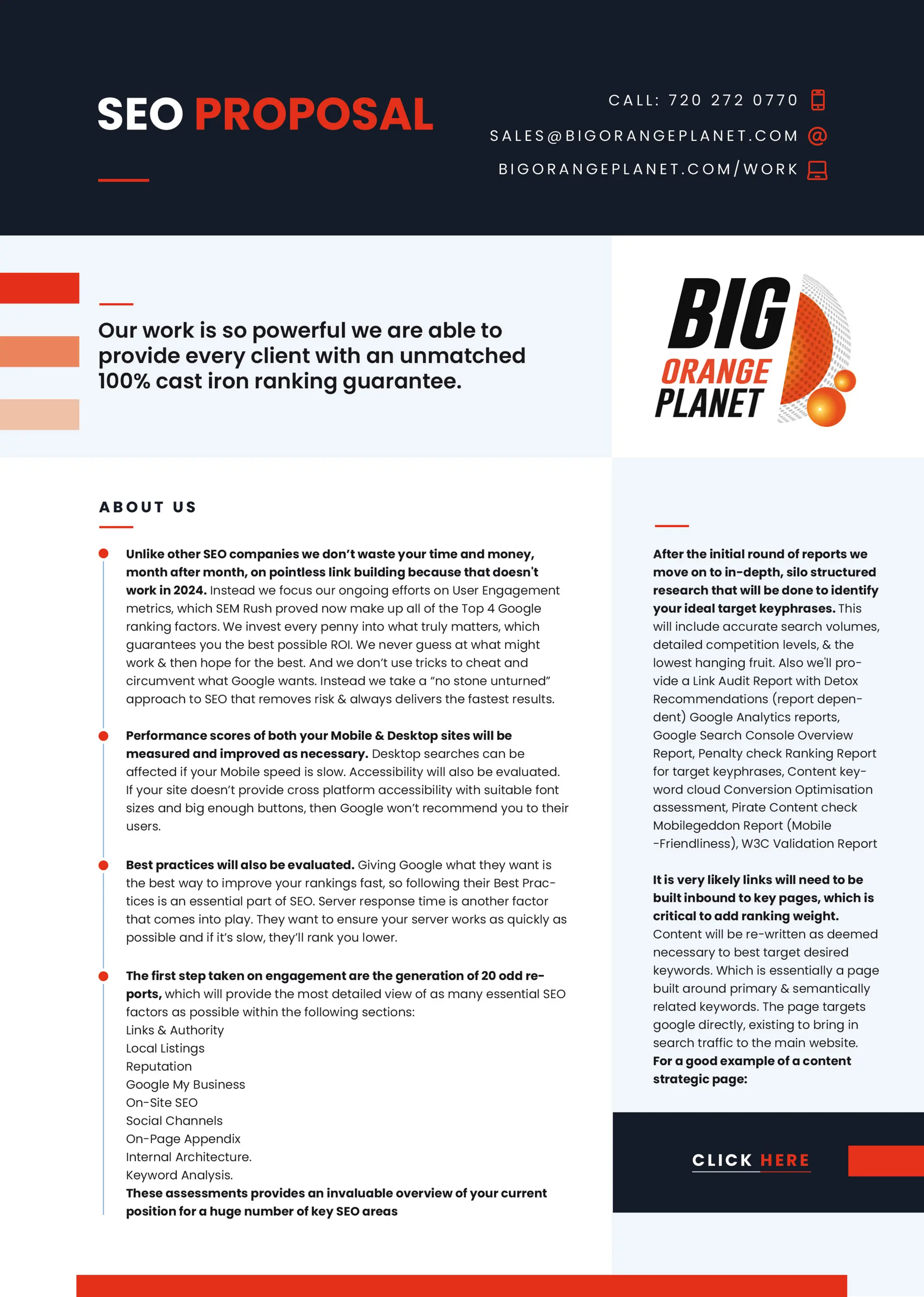 Denver Web Design brochure for public viewing | PDF