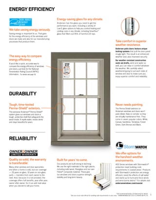 Andersen Brochure 400-200-architectural-series-window-door-9040569 | PDF