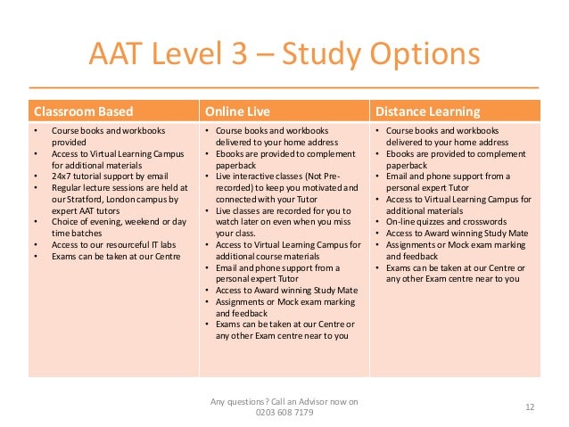 AAT Courses Online | AAT Distance Learning | AAT Courses London