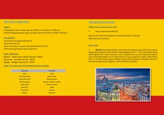 Brochure about Spain in English | PDF