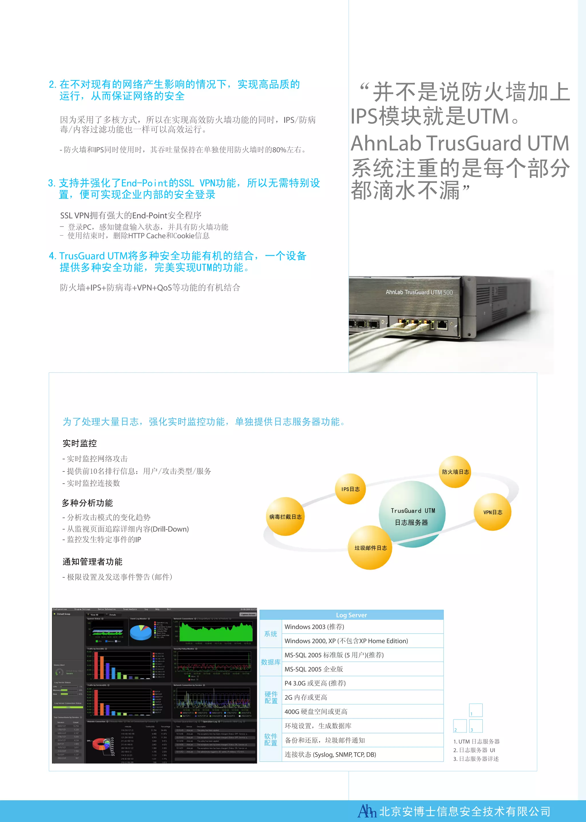 Brochure ahn lab trusguard utm | PDF