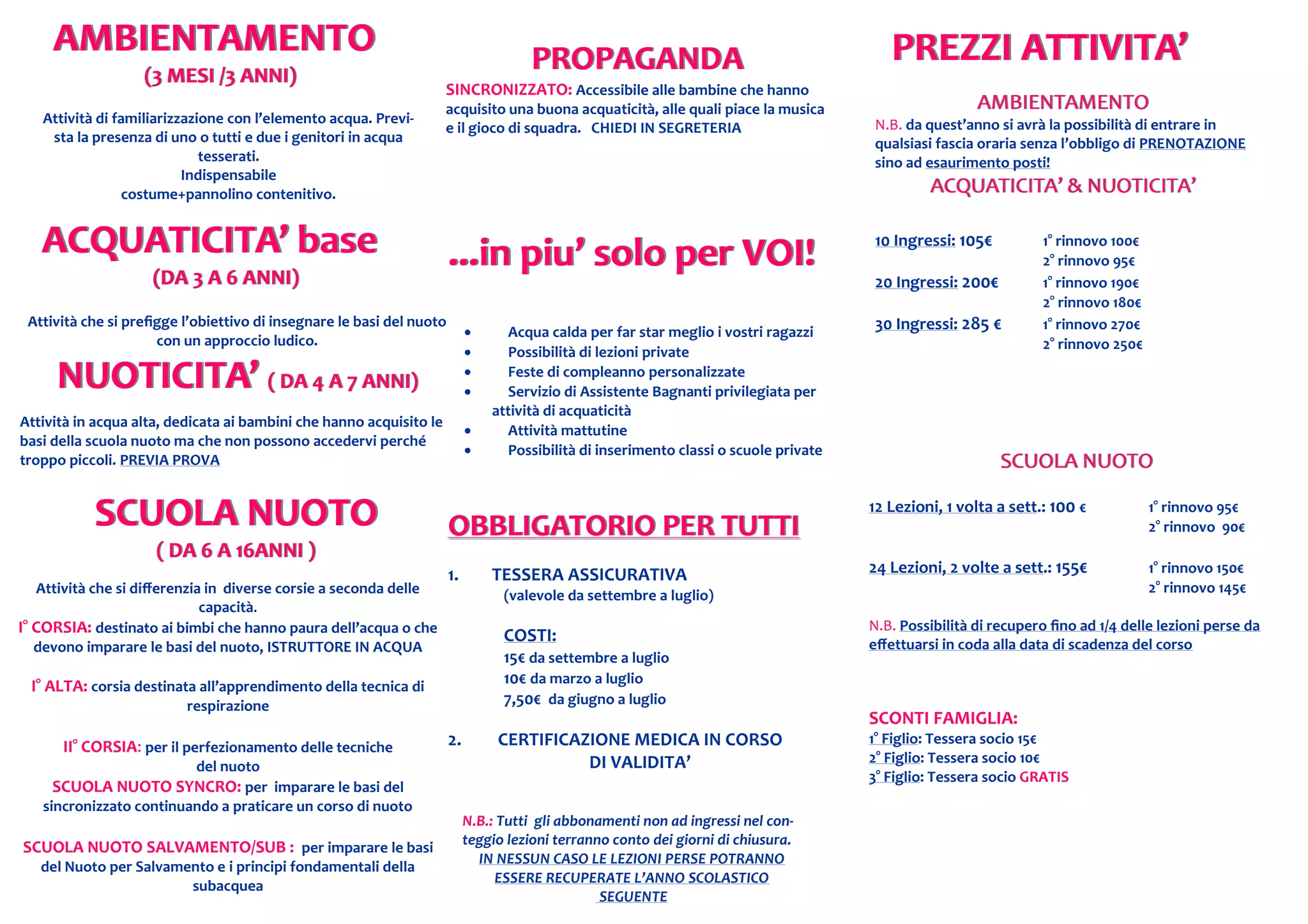 Brochure attivita-bambini | PDF