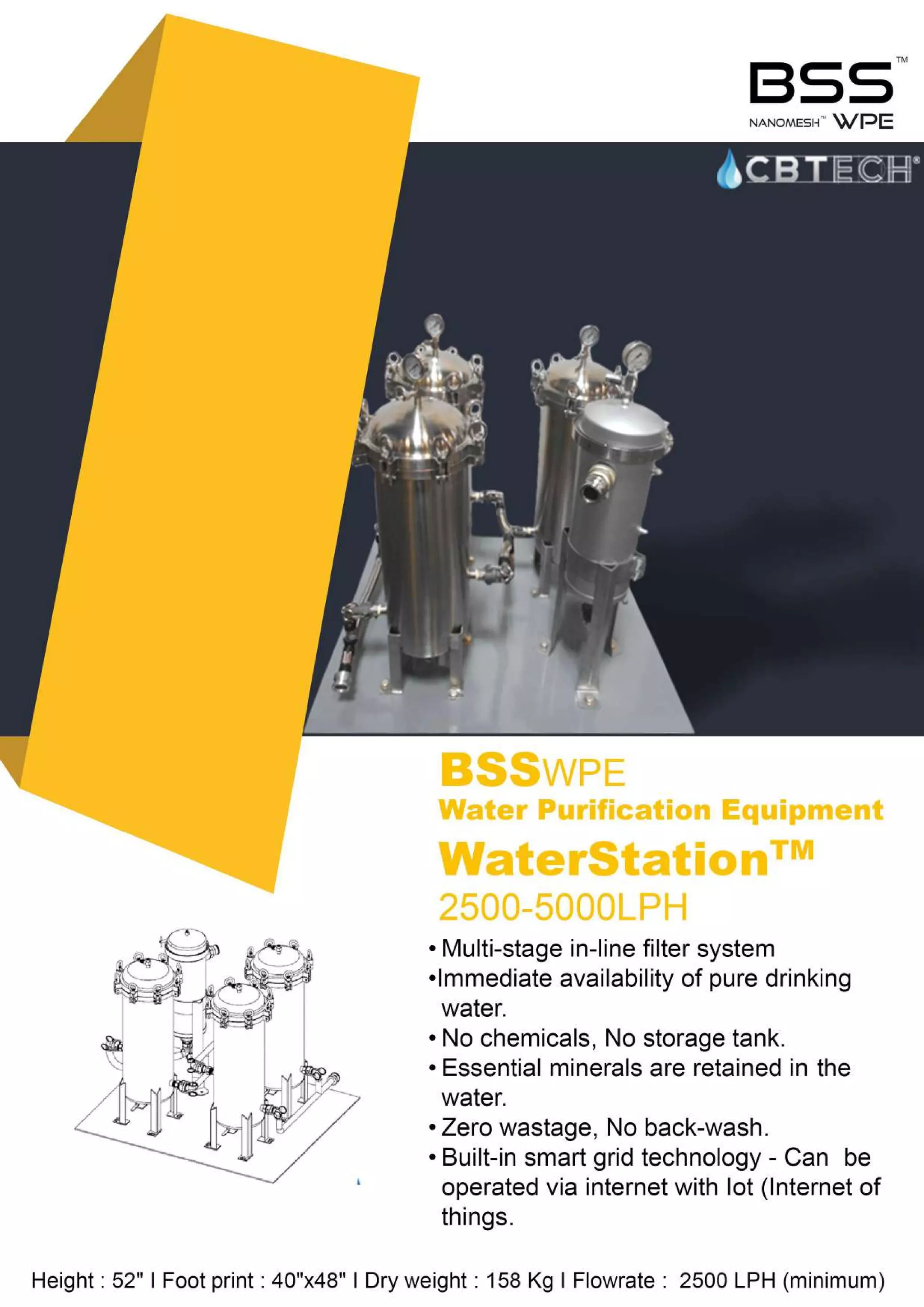 BSS NanoMesh WPE (Water Purification Equipment ) | PDF