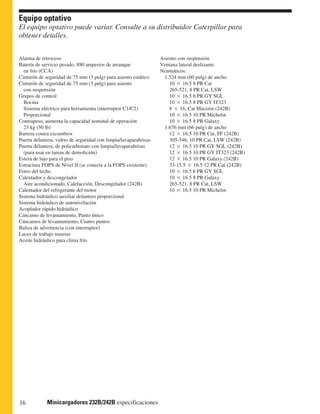 Minicargador de Ruedas - 232B - 242B (español) - www..oroscocatt.com