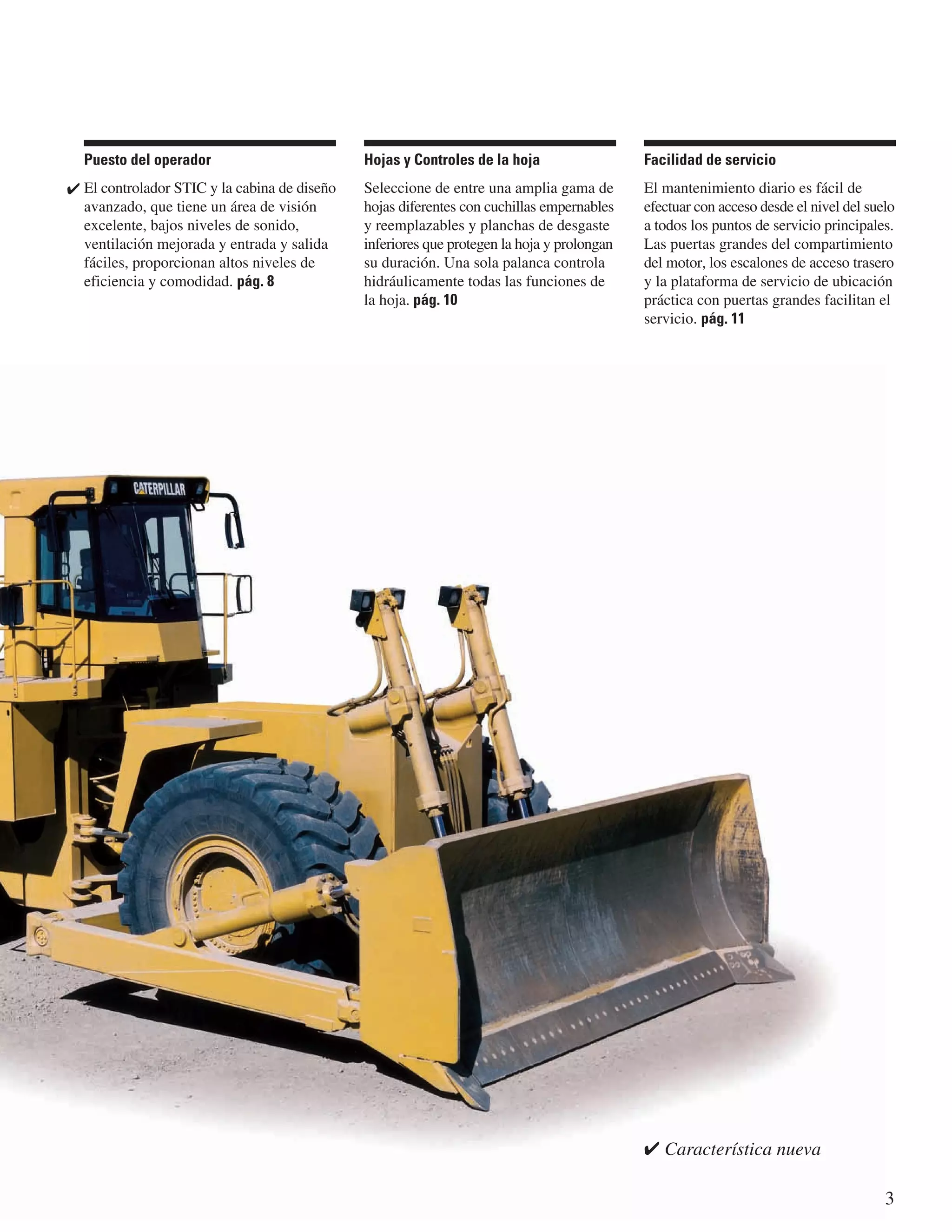 Catalogo de Tractor Topador de Ruedas - 854G CAT (español) | PDF