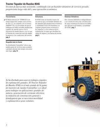 Catalogo de Tractor Topador de Ruedas - 854G CAT (español) | PDF